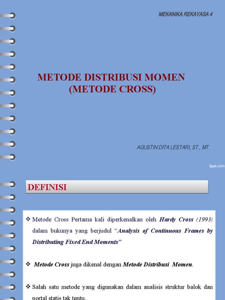 Tabel Momen Metode Cross dalam Struktur | PDF