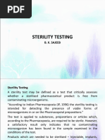 Growth Promotion Test Guide For Media Used in Sterility Tests | PDF ...