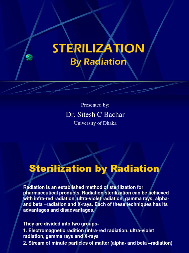 Sterilization by Radiation | PDF | Gamma Ray | Electromagnetic Radiation