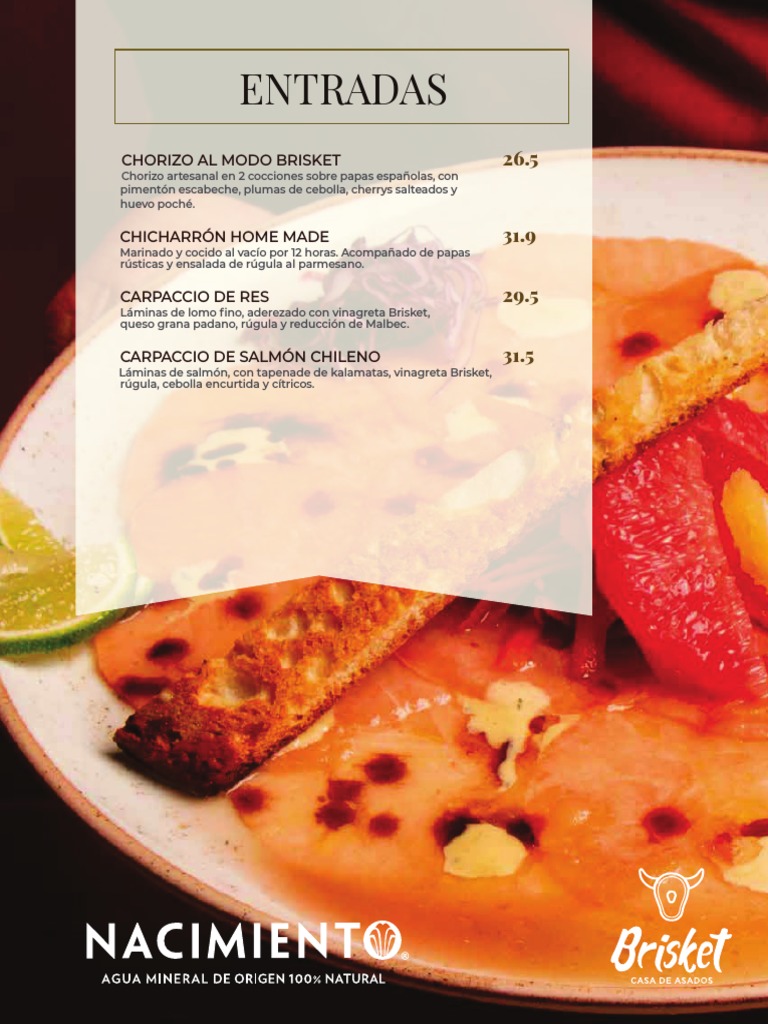 Menú de Carnes y Parrilla Gourmet | PDF | Parilla | Hamburguesas