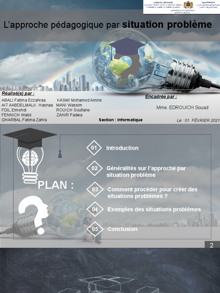 Approche pédagogique par situation problème | PDF | Pédagogie ...