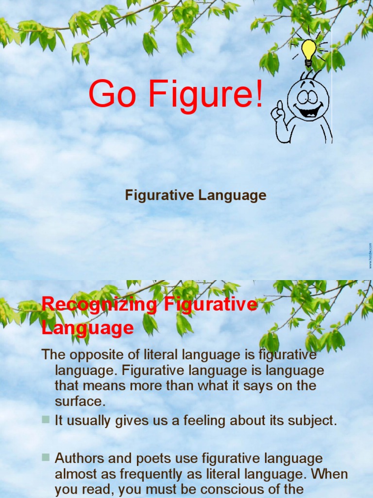 Go Figure!: Figurative Language | PDF | Idiom | Cognitive Science