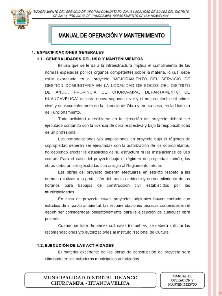 Manual de Operacion y Mantenimiento | PDF | Condominio | Business