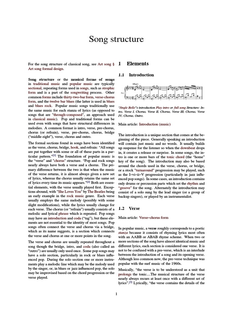 Understanding Song Structure Elements | PDF | Song Structure | Musicology