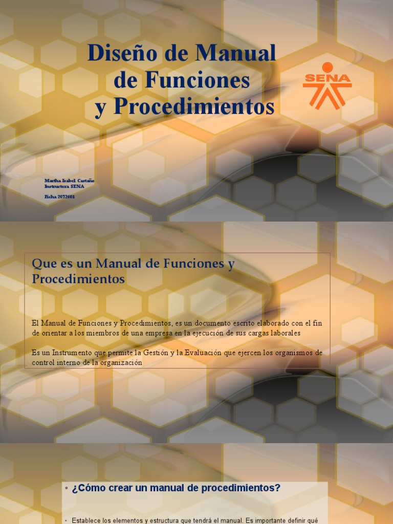 Diseño de Manual de Funciones y Procedimientos | PDF | Información ...