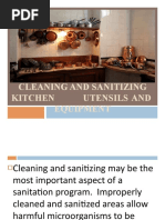 LEsson 2 Sanitizing Cleaning - PPT New | PDF | Disinfectant | Foods