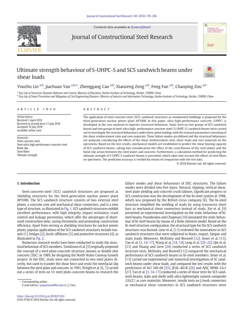 Journal of Constructional Steel Research | PDF | Fracture | Beam ...