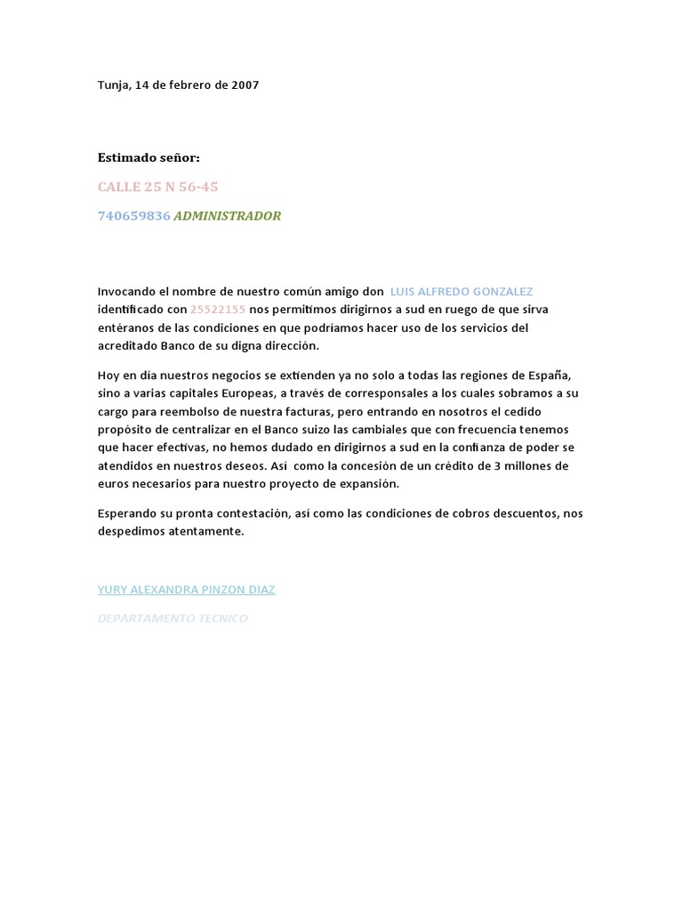 Yury Alexandra Pinzon Diaz | PDF | Bancos | España