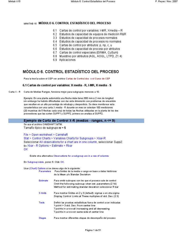 MTB15 Control Estad Proceso | PDF | Métodos de búsqueda | Procesos de ...