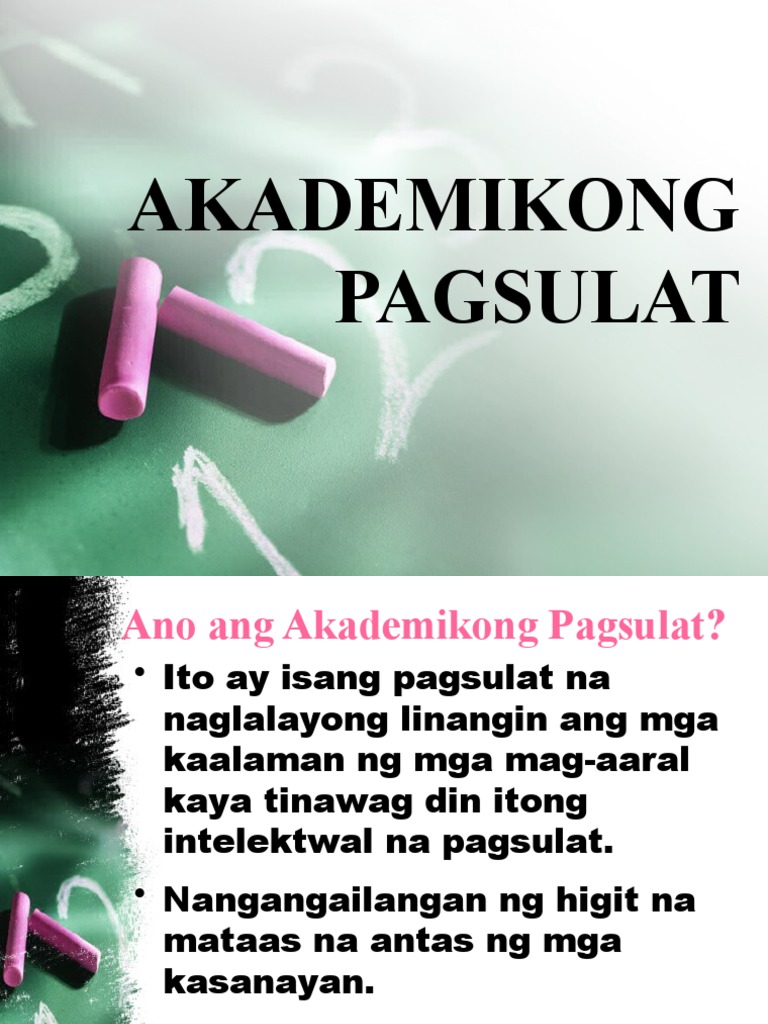 Akademikong Pagsulat | PDF