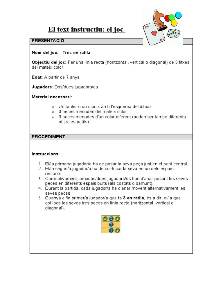 Text Instructiu Exemple | PDF