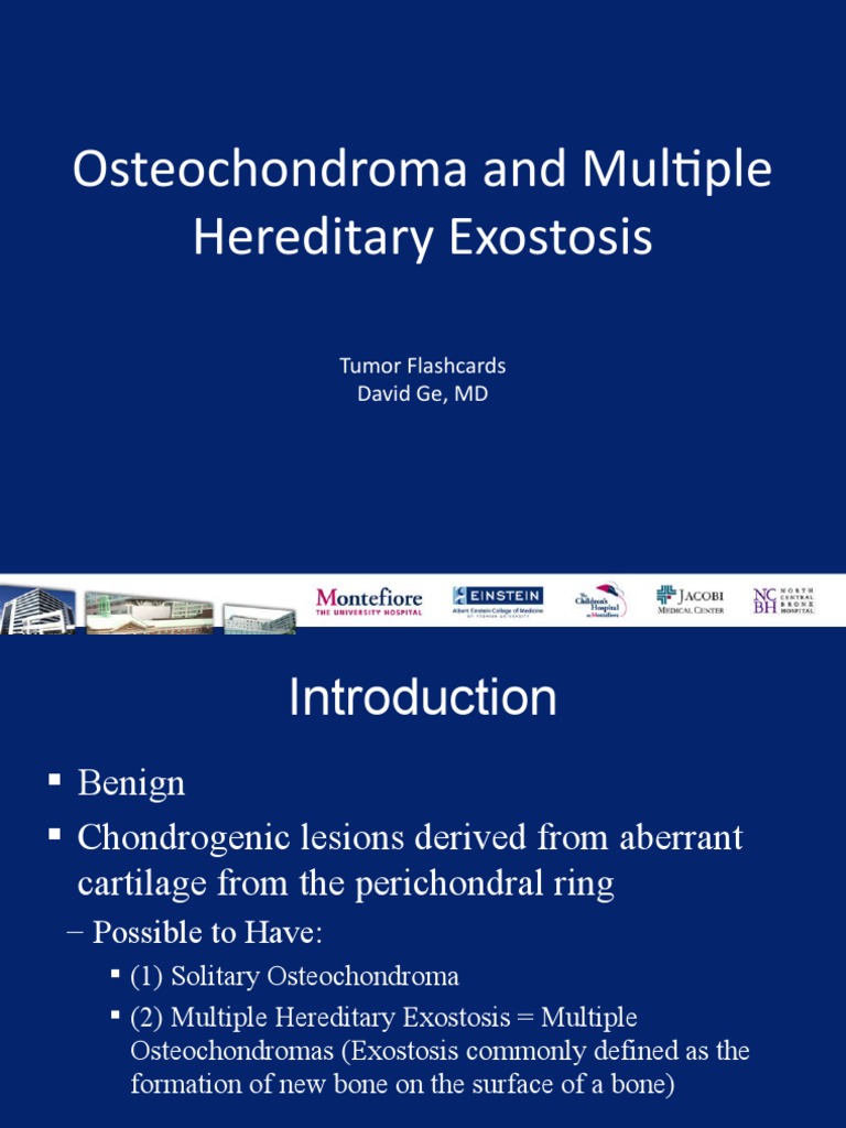 Tumor Flash Cards - Osteochondroma and Multiple Hereditary Exostosis ...
