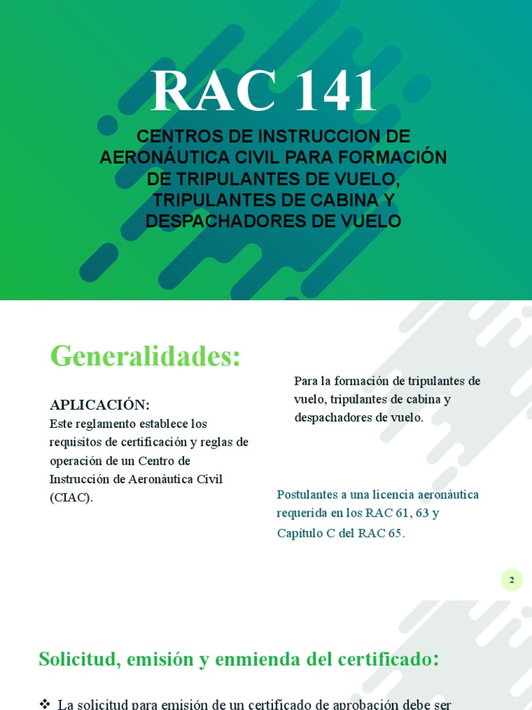 RAC 141 Aeronautica | PDF | Aeropuerto | Aeronáutica