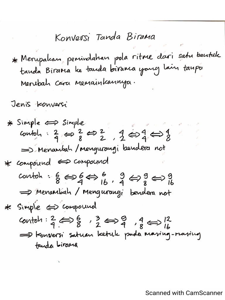 Konversi Tanda Birama | PDF