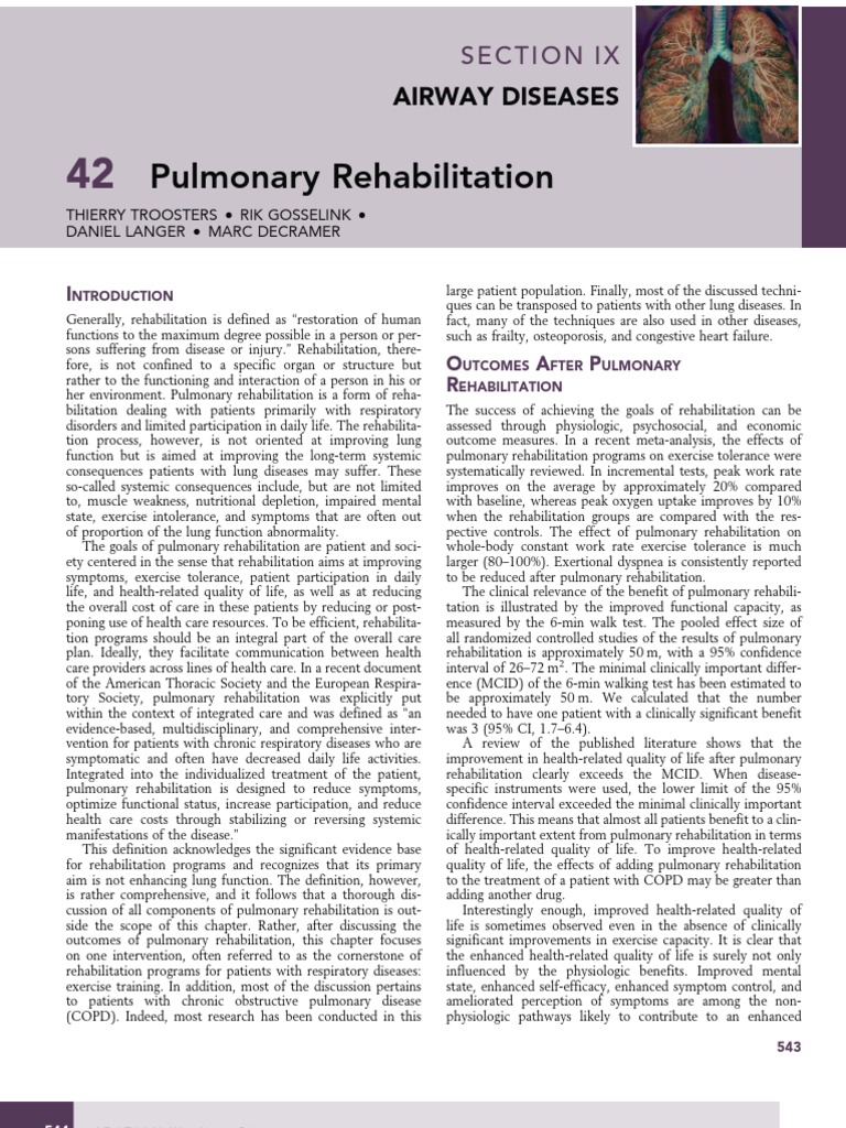 Pulmonary Rehabilitation | PDF | Strength Training | Physical Therapy