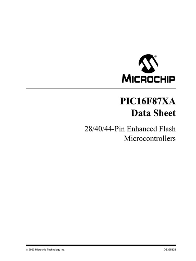 dATAsHEET Pic16F877A | PDF