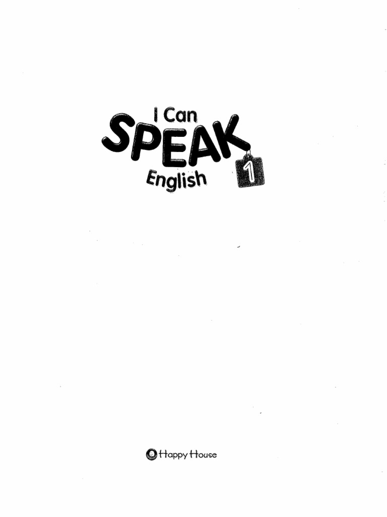 I Can Speak English 1 | PDF