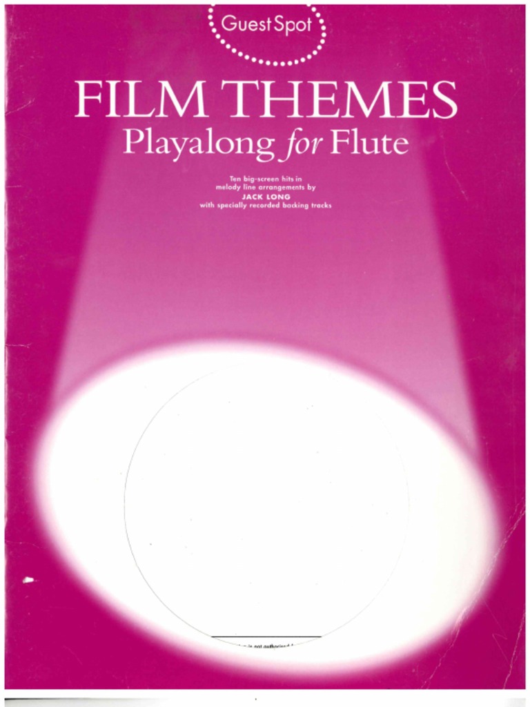 Film Themes Playalong For Flute | PDF