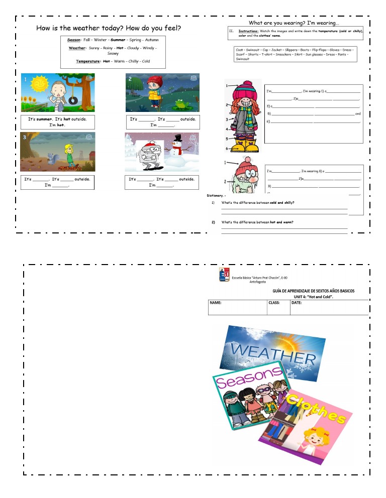 Unit 4 - Weather, Seasons and Clothes | PDF