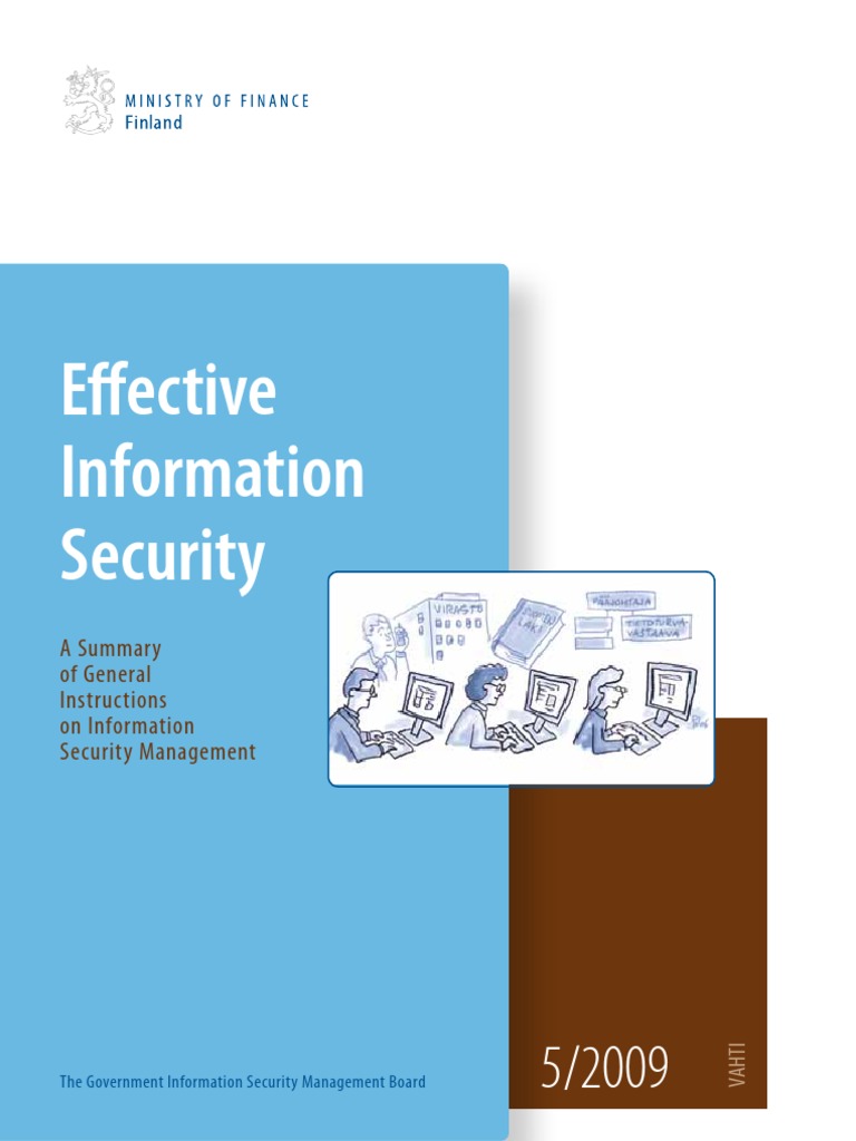 Effective Information Security: A Summary of General Instructions On ...
