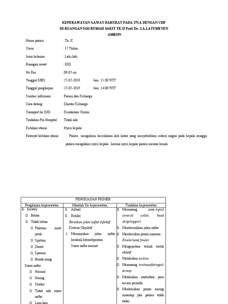 Pengkajian Igd 1 1 Linda Pdf