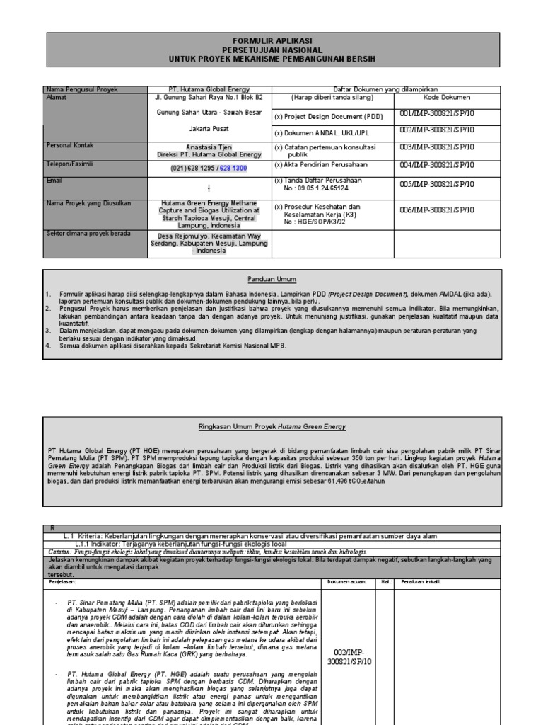 Contoh PDD (B .Indonesia) | PDF