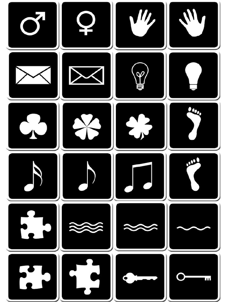 Memory para Imprimir Blanco y Negro | PDF