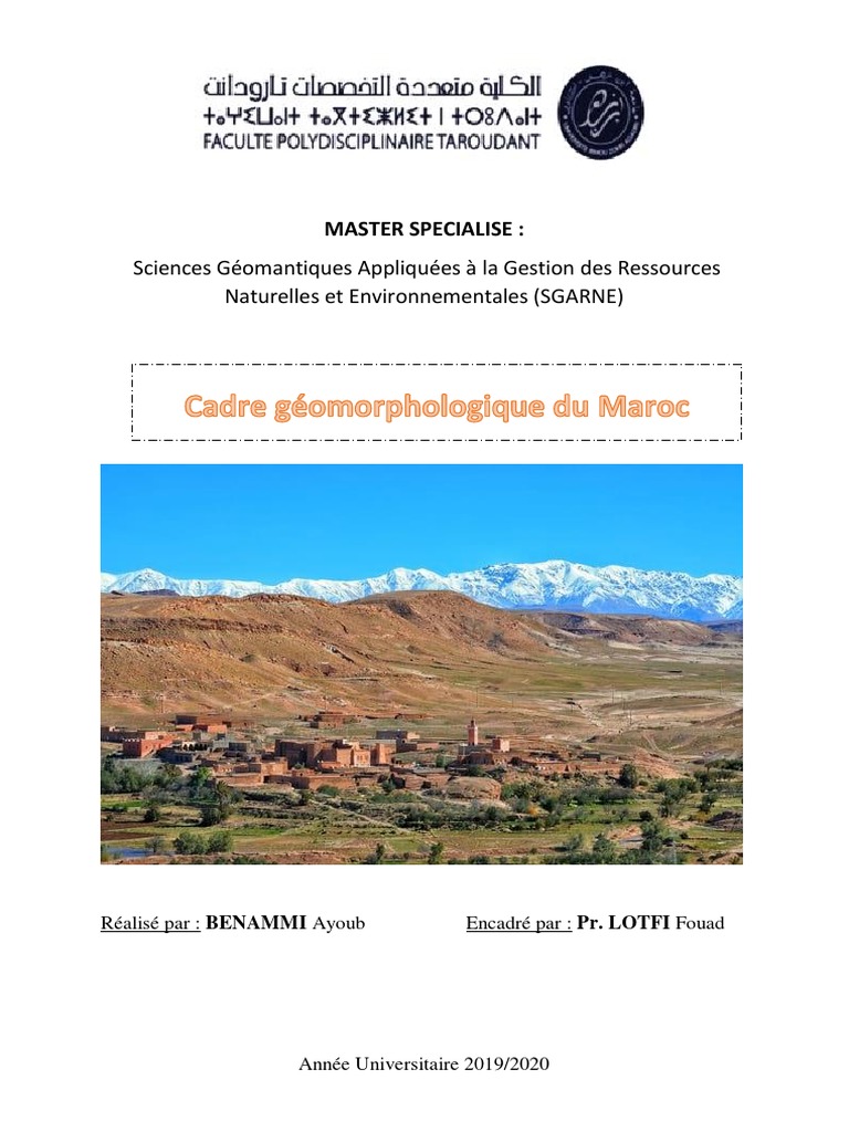 Domaines Structuraux du Maroc | PDF | Géographie physique | Géologie