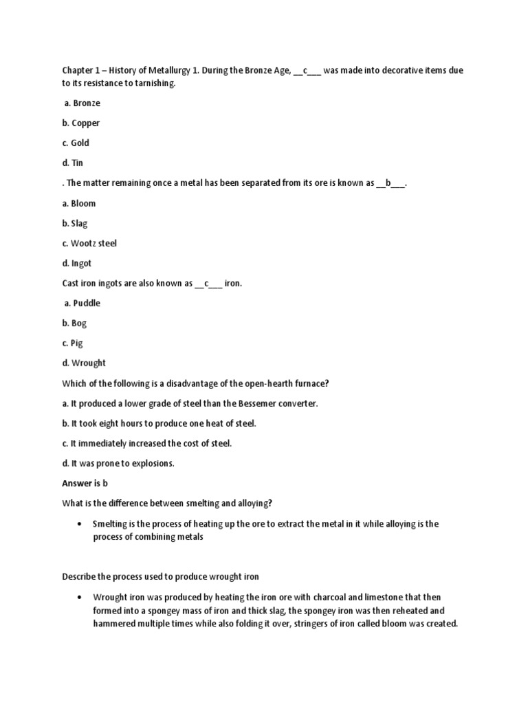 Metal Assignment 1 | PDF | Steel | Metals