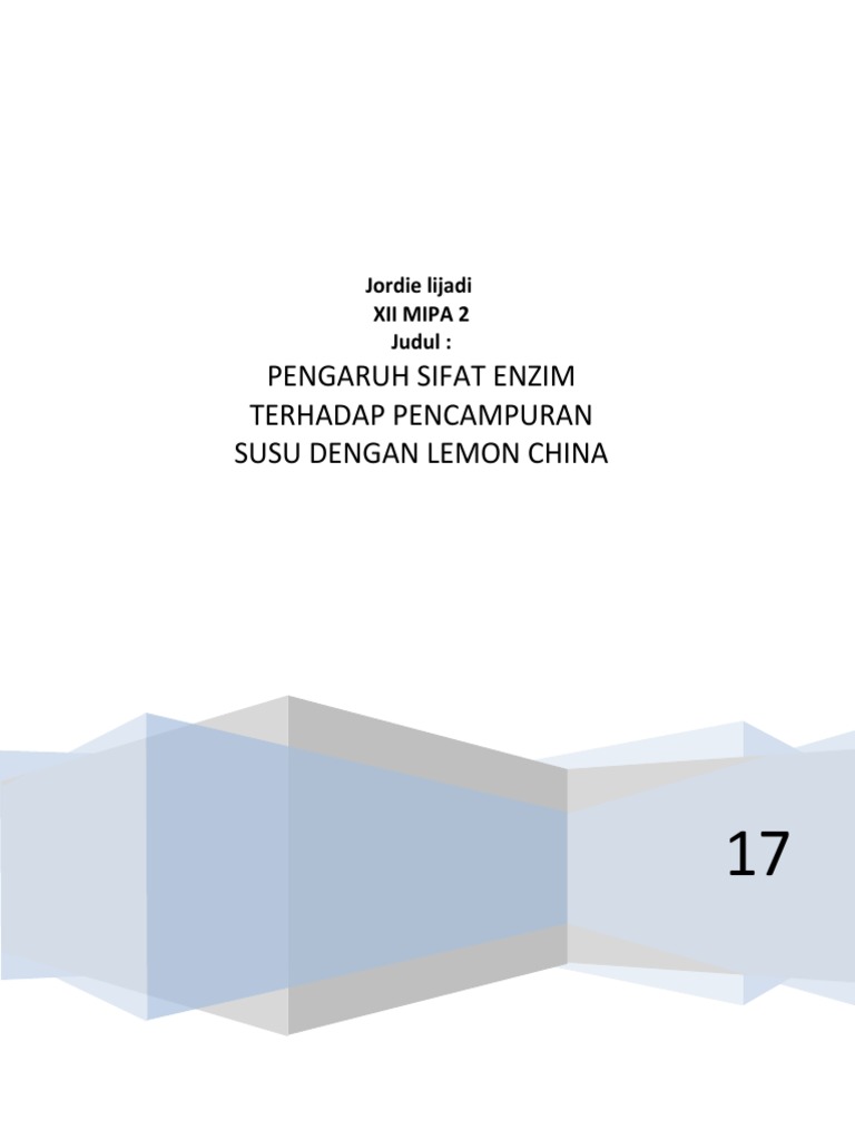 Biologi Enzim | PDF | Sains & Matematika