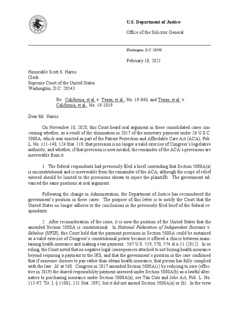 No. 19-840 US Letter | PDF | United States Federal Courts | Federal ...