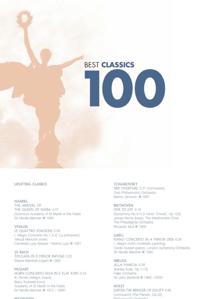 Digital Booklet Best Classics 100 PDF | PDF | Concerto | Orchestras