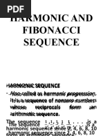 Harmonic and Fibonacci Sequence | PDF