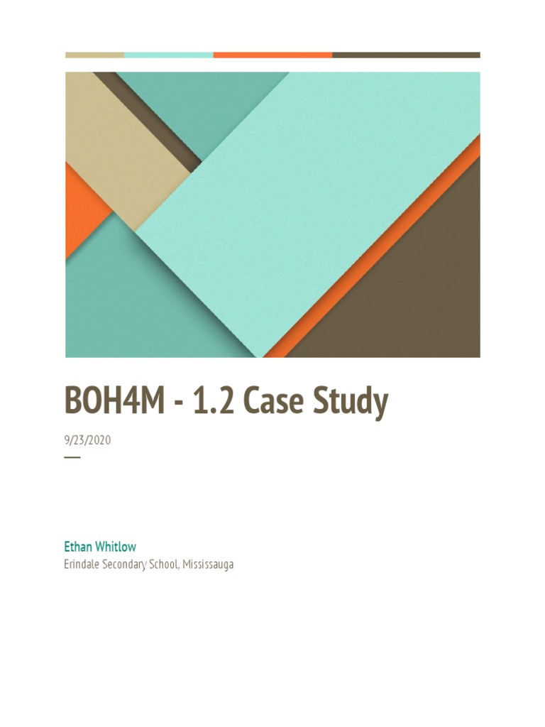 BOH4M - 1.2 Case Study | PDF | Motivation | Motivational