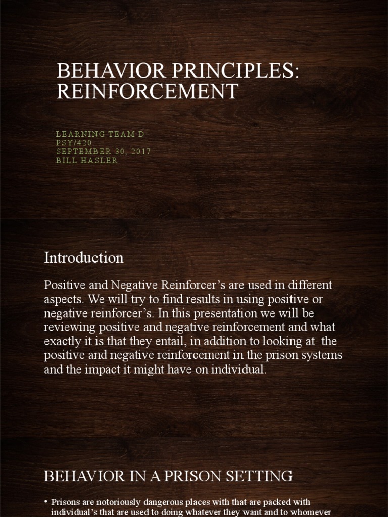 Reinforcement Strategies in Prisons | PDF | Prison | Reinforcement