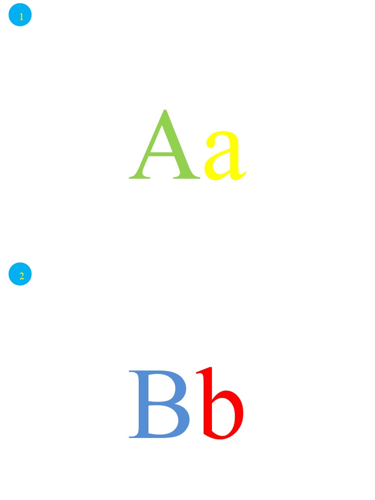 Alphabet Sequence Document | PDF