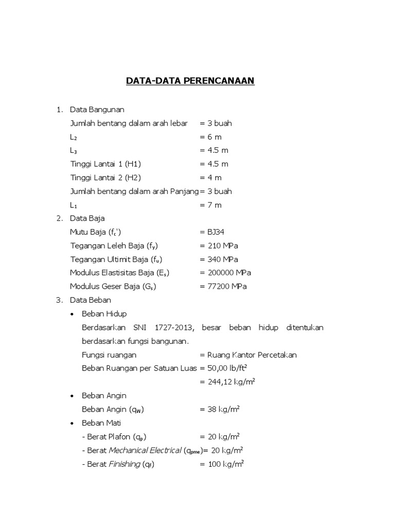 Tugas Besar Struktur Baja 2 | PDF