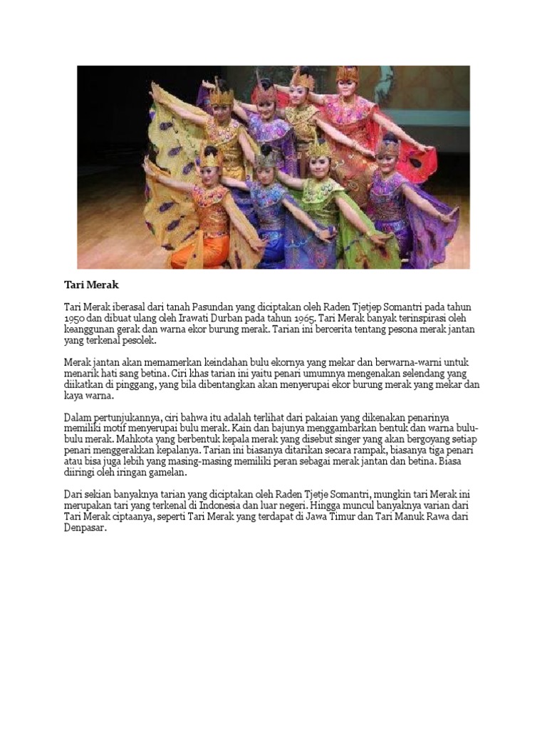 Tari Merak | PDF