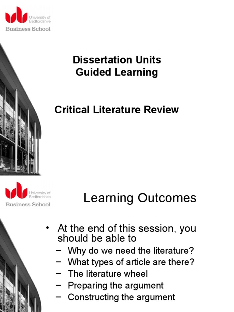 Lecture 4 Critical Literature Review | PDF | Literature Review | Theory