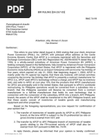 BIR Ruling No. 095-95 - Consignment Sales - Issuance of Sales Invoice ...