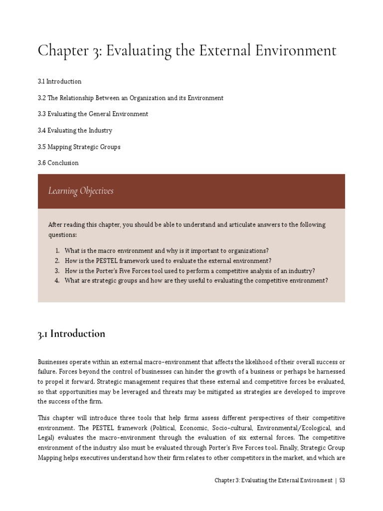 Strategic Management Chapter 3 Pdf Climate Change Immigration