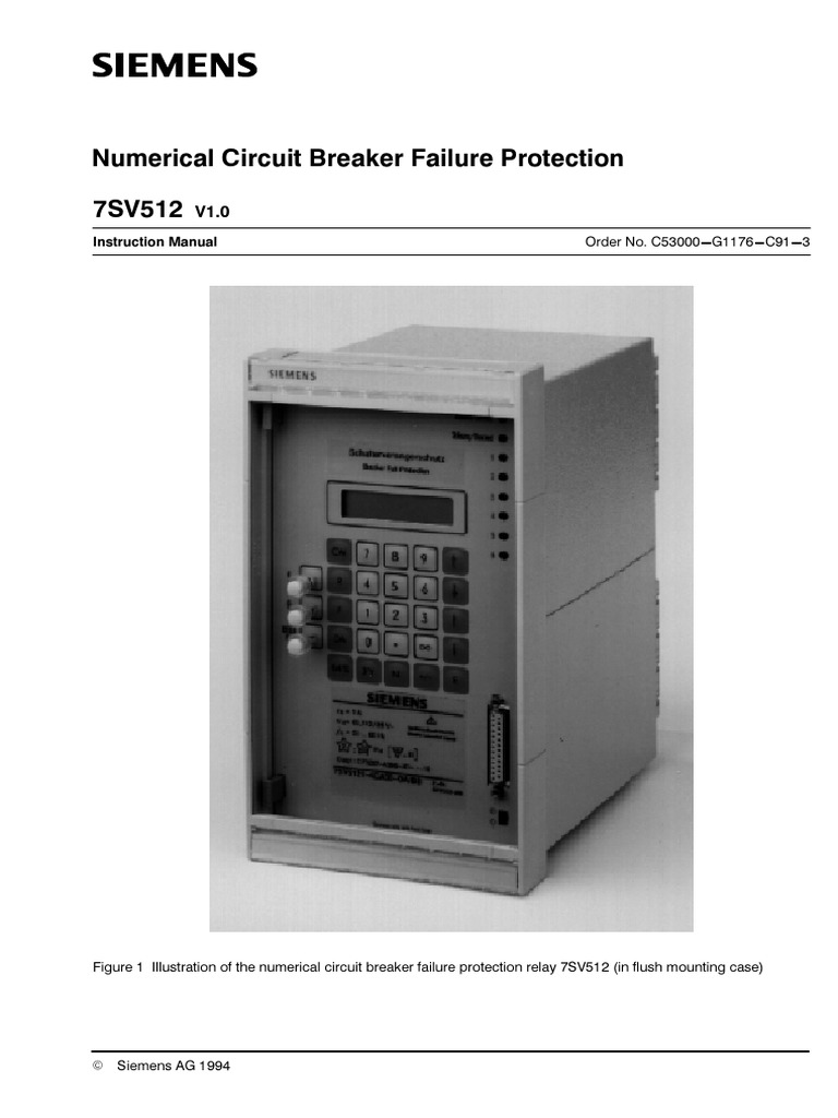 Manual 7SV512 | PDF | Electrical Connector | Relay