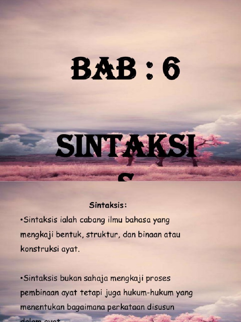 Sintaksis | PDF