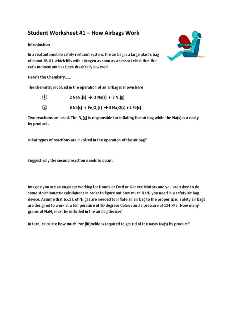 Chemistry of Airbag Functionality | PDF | Airbag | Chemical Reactions