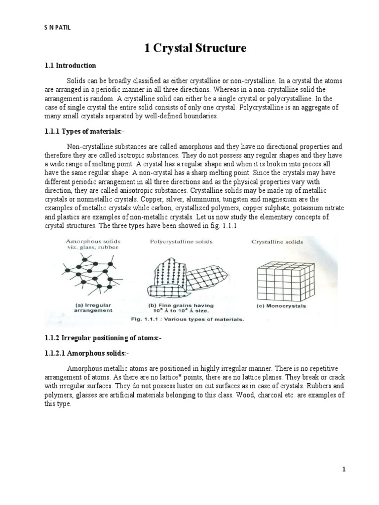 Crystal Struc Final | PDF | Crystal Structure | Crystal