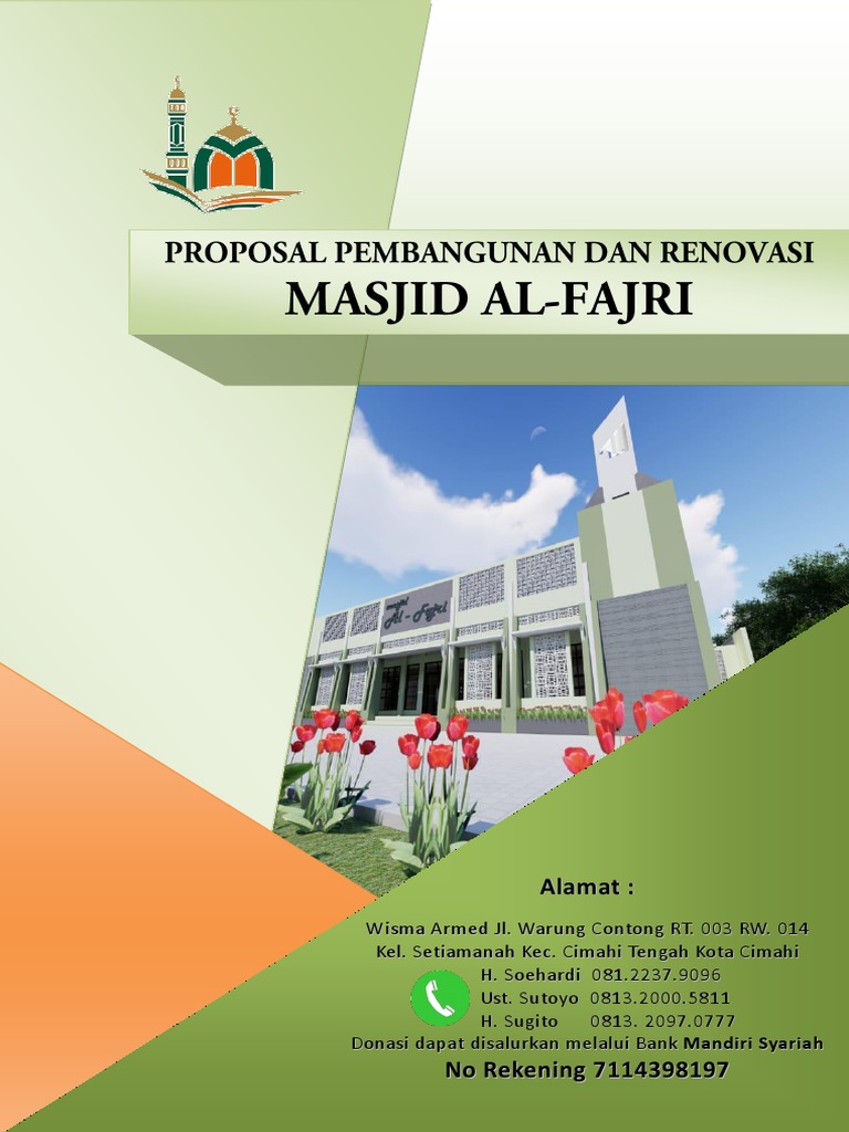 Proposal Pembangunan & Perehaban Masjid Al-Fajri | PDF