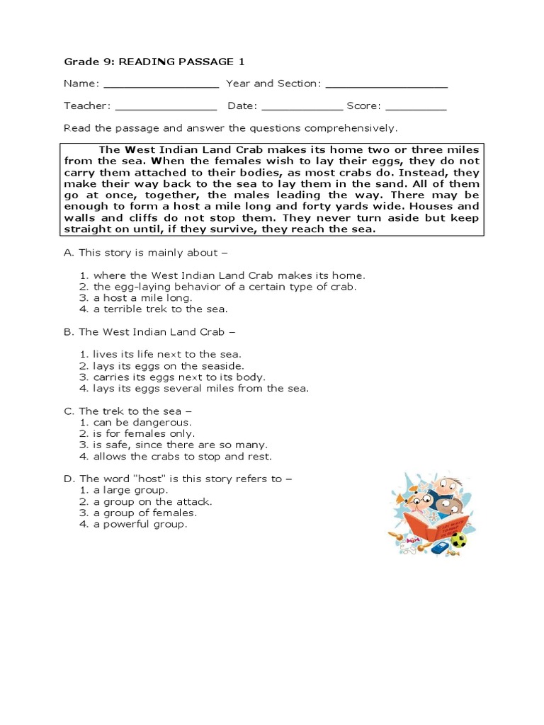 Grade 9 Reading Passages 1 9 | PDF | Seed | Maize