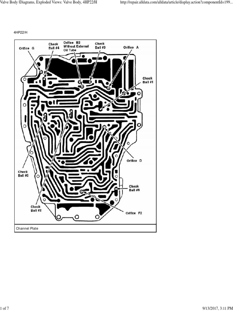 Valve Body Diagram