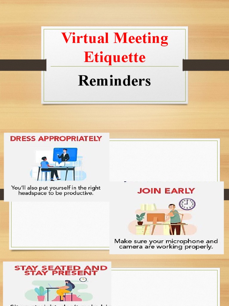 Virtual Meeting Etiquette | PDF