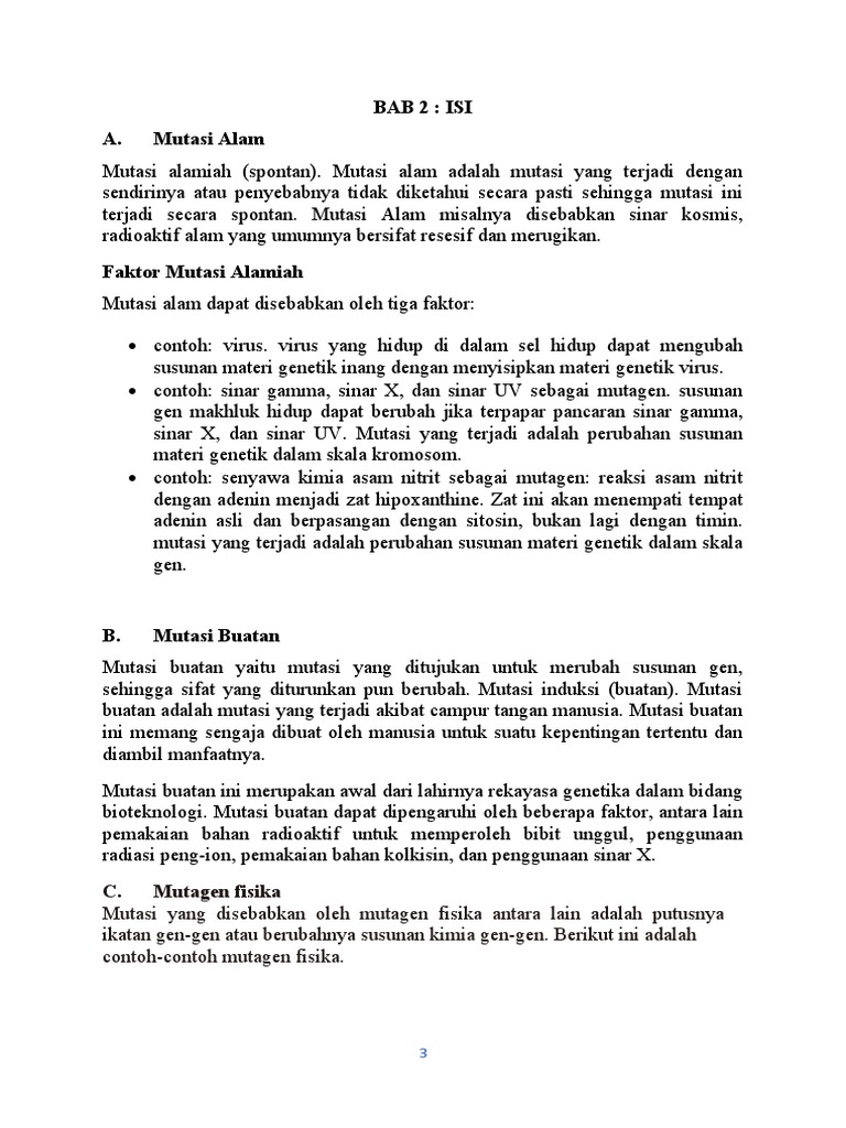 BAB 2 Mutasi | PDF